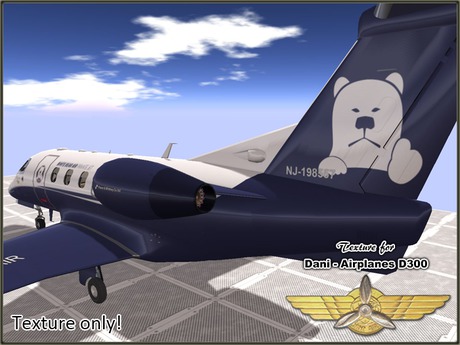 Second Life Marketplace - Texture for Dani Airplanes D-300 (Bear Navy)