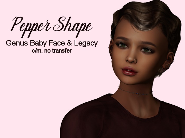Second Life Marketplace - Edgewater Design - Pepper Shape for Genus ...