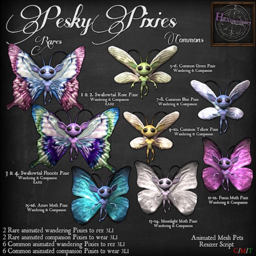 Second Life Marketplace - 6. *HEXtraordinary* Pesky Common Green Pixie ...