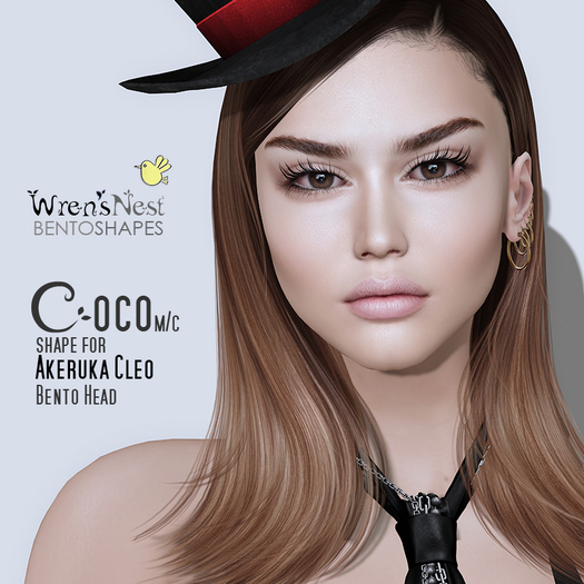 Second Life Marketplace - { wren's nest } Coco Shape for Akeruka Cleo ...
