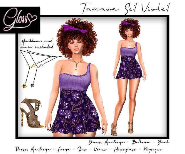 Second Life Marketplace - *Gloss* Tamara Set - Violet