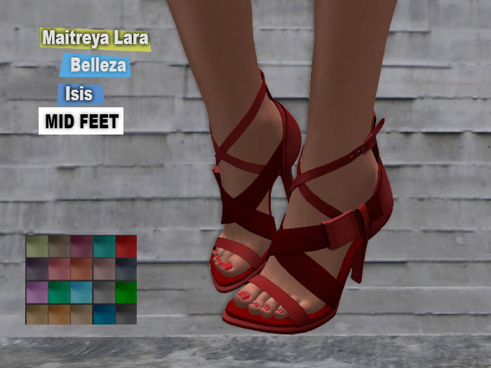 Second Life Marketplace - TF: Lila Sandals BELLEZA SLINK MAITREYA MID ...