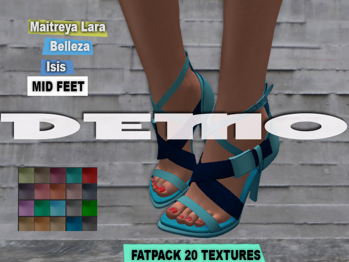 Second Life Marketplace - TF: Lila Sandals BELLEZA SLINK MAITREYA MID ...