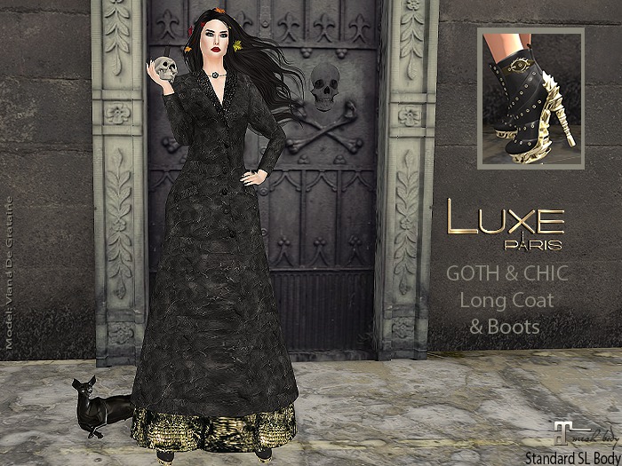 Second Life Marketplace - LUXE Paris GOTH & CHIC Outfit And Boots