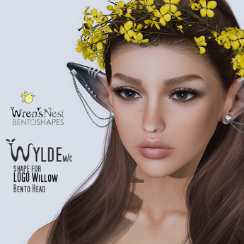 Second Life Marketplace - { wren's nest } Wylde Shape for LOGO Willow head