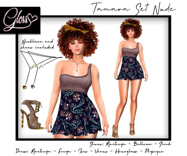 Second Life Marketplace - *Gloss* Tamara Set - Nude