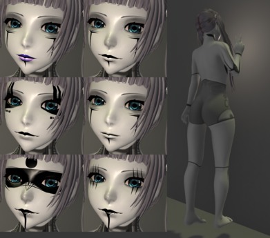Second Life Marketplace - Kakurenbo: Droid Skin (M4 Venus) BOM+