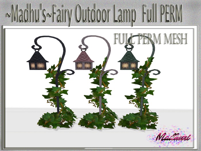 Second Life Marketplace - ~Madhu's~Fairy Outdoor Lamp