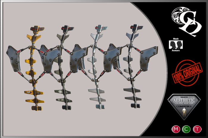 Second Life Marketplace - C&N - {SILVERWOLF} Robotic Spine Full Pack V1