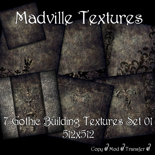 Second Life Marketplace - Madville Textures - Gothic Building Textures ...