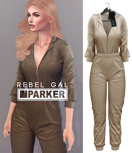 Second Life Marketplace - Rebel Gal x Parker :: 90s Military Coveralls ...