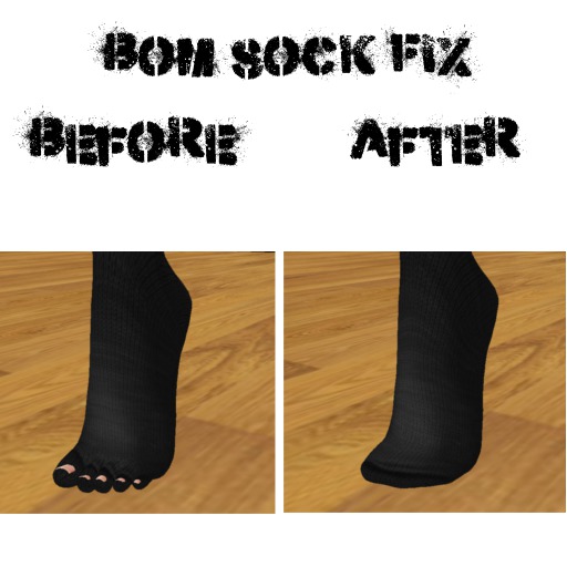 Second Life Marketplace - - [ Moon-Atomic ] - BoM Sock Fix Omega