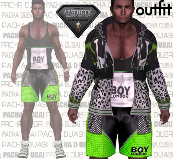 Second Life Marketplace - AESTHETIC- Pacha Dubai - Outfit-Uniqe sport ...