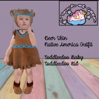 Second Life Marketplace - A Touch of Glitter -Deer Skin Native American TD
