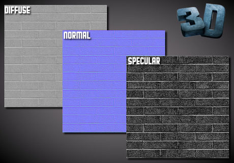 Second Life Marketplace - JU Gray Bricks 009 3D Textures Full Perm