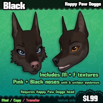 Second Life Marketplace - Ferine : Black - HP Doggo