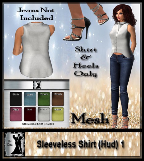 Second Life Marketplace - ! Sleeveless Shirt (Hud) 1