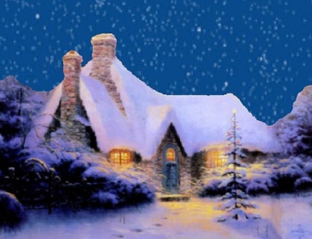 Second Life Marketplace - Animated Snowy Cottage 2D