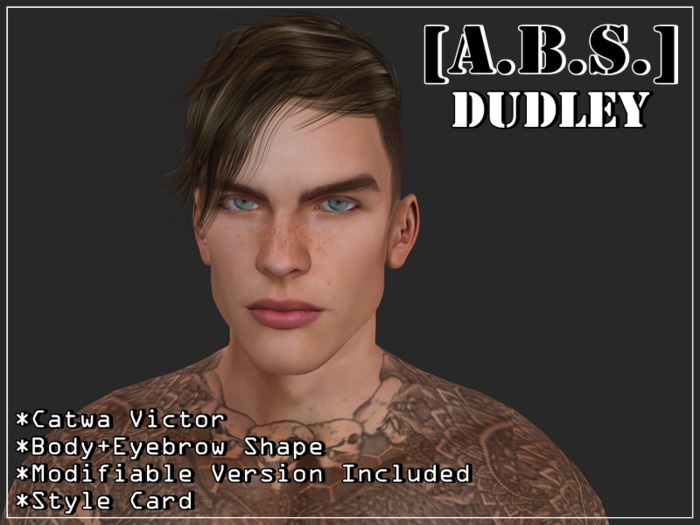 Second Life Marketplace - [A.B.S.] Dudley Bento Shape (Catwa Victor)