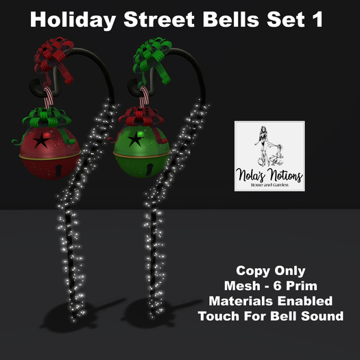 Second Life Marketplace - Holiday Street Bells Set 1