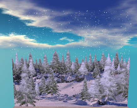 Second Life Marketplace - Falling Snow Privacy Screen/Skybox wall ...