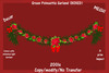Second Life Marketplace - Green Poinsettia Garland (BOXED)