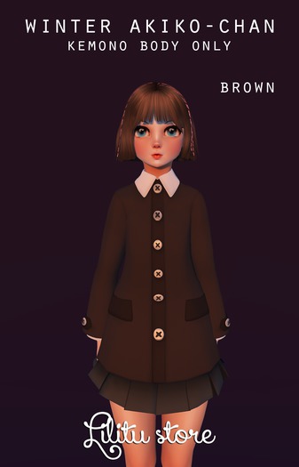 Second Life Marketplace - Winter Akiko-chan (Brown)