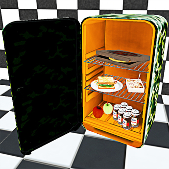 Second Life Marketplace - Junk Food - Mini Fridge (Pink)