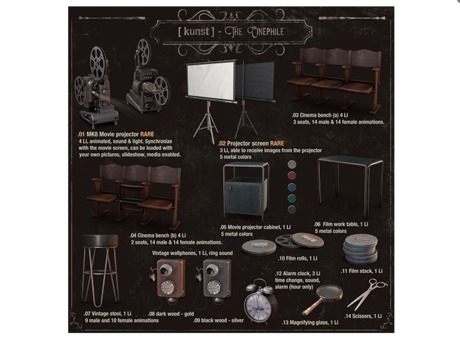 Second Life Marketplace - .02 [ kunst ] - Projector screen RARE
