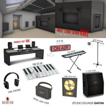 Second Life Marketplace - [Bad Unicorn] Studio Headphones (boxed)