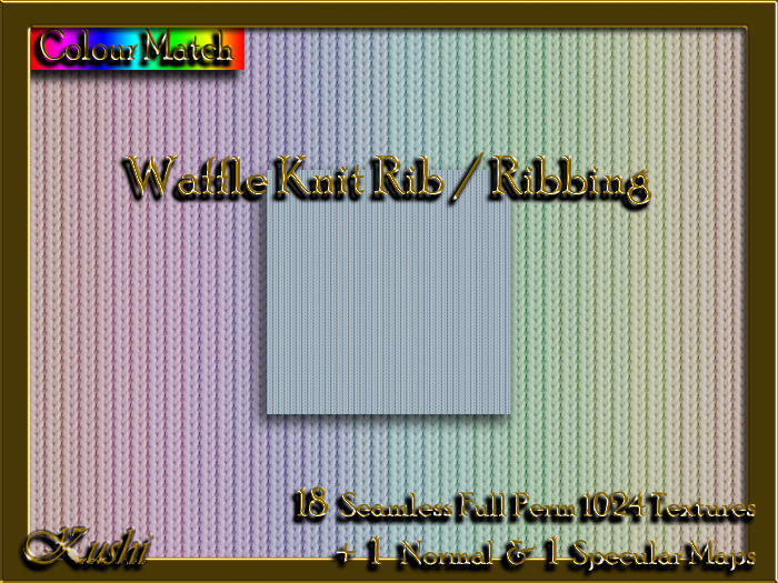Second Life Marketplace - Waffle Knit Rib / Ribbing Textures