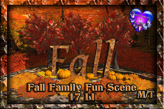 Second Life Marketplace - GP&D/P&A - Fall Family Fun Scene Only - M/T ...