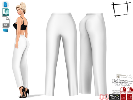Second Life Marketplace - Dae Obj FBX For Sexy Butt High Waist Pants ...