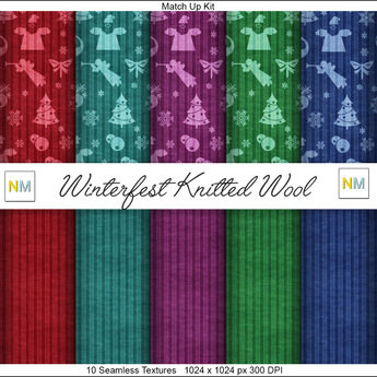 Second Life Marketplace - Winterfest Knitted Wool Matchup Kit 10 ...