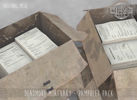 Second Life Marketplace - -DRD- Deadmore Mortuary - Pamphlet Pack