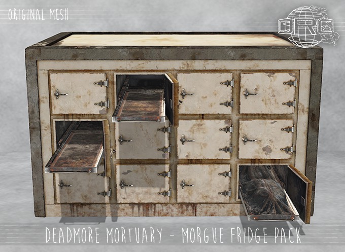 Second Life Marketplace - -DRD- Deadmore Mortuary - Morgue Fridge Pack