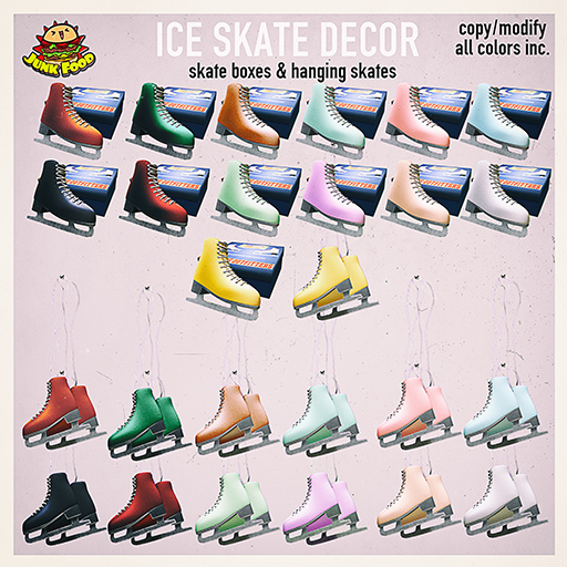 Second Life Marketplace - Junk Food - Ice Skate Decor