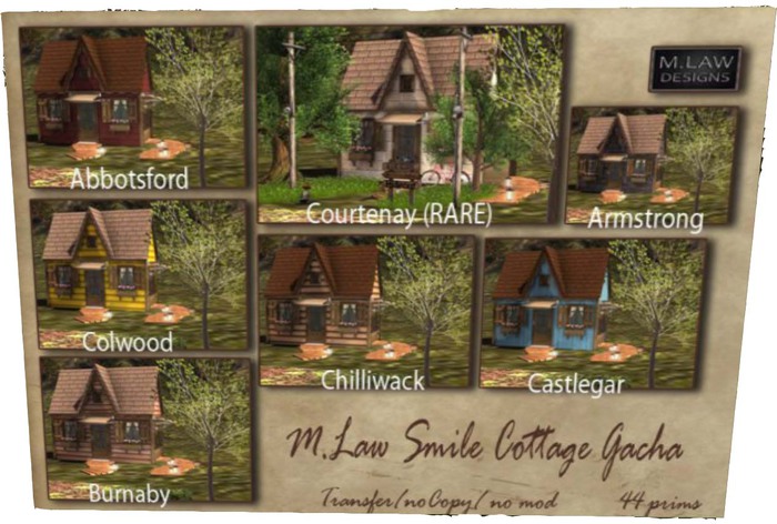 Second Life Marketplace - GATCHA .:M.LAW:. Smile Cottage Castlegar Box