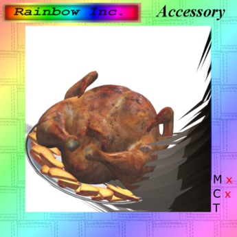 Second Life Marketplace - Rainbow Inc. ~Vixen Tail Toy Roast Turkey (Boxed)