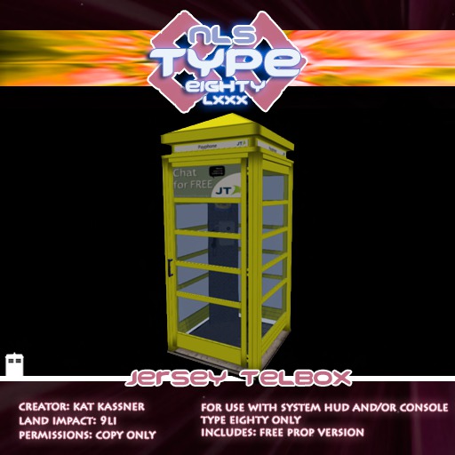 Second Life Marketplace - TARDIS Exterior - Type 80 - Jersey Telbox