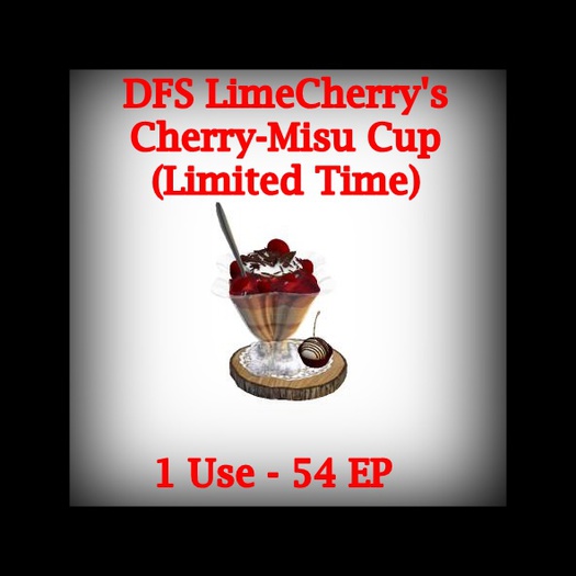 Second Life Marketplace - DFS TEXTURE - DFS LimeCherry's Cherry-Misu Cup