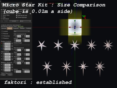 Second Life Marketplace - Low Poly Micro Stars for Jewelry - Personal kit