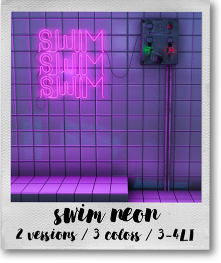 Second Life Marketplace - (Milk Motion) swim neon