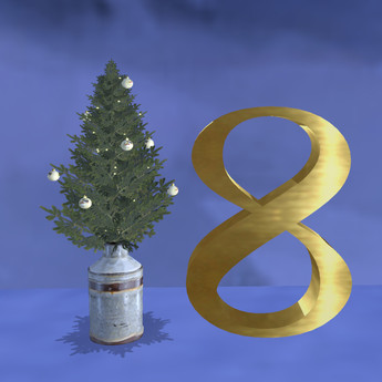 Second Life Marketplace - Eight Maids a Milking Christmas Tree, 12 Days ...