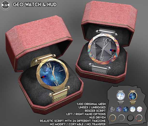 Second Life Marketplace - [Since1975] Geo Watch & HUD