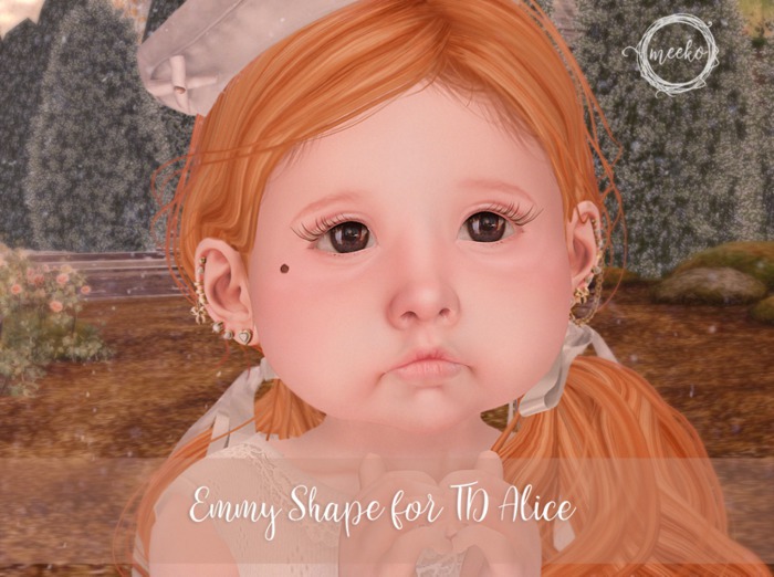 Second Life Marketplace - .meeko. Emmy Shape - TD Alice Mesh Head