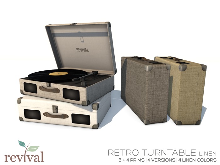 Second Life Marketplace - .:revival:. retro turntable linen