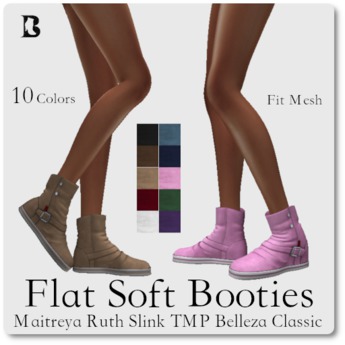Second Life Marketplace - Blackburns Soft Booties Maitreya Slink TMP ...