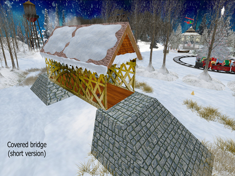 Second Life Marketplace - Covered Bridge with Snow
