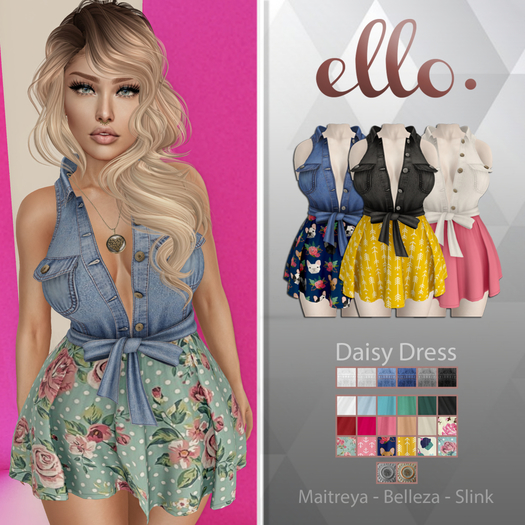 Second Life Marketplace - ello. Daisy Dress